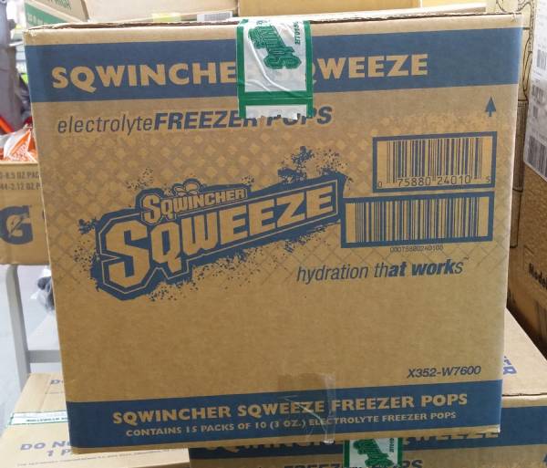 Sqwincher Sqweeze Freezer Pops (Case of 150), Cooling Products, 5983 ...