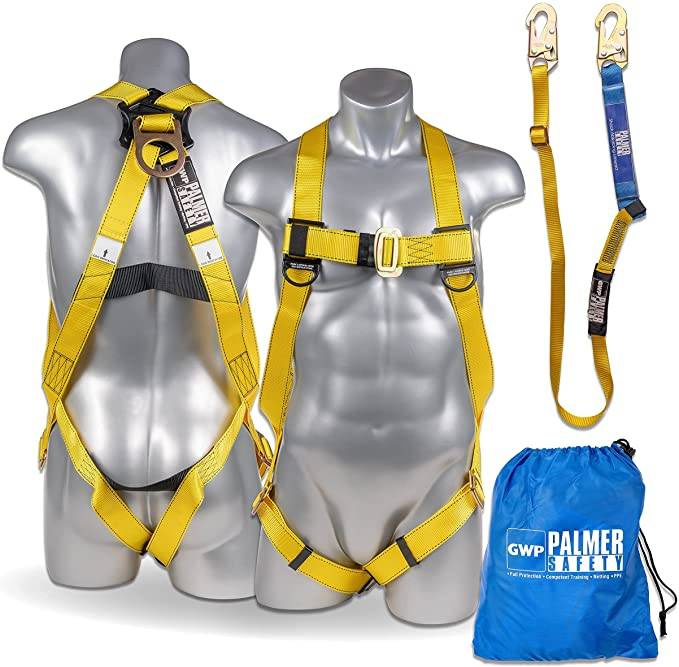 Palmer Harness & Lanyard Fall Kit In A Bag, FAll Protection Kits, H144 ...