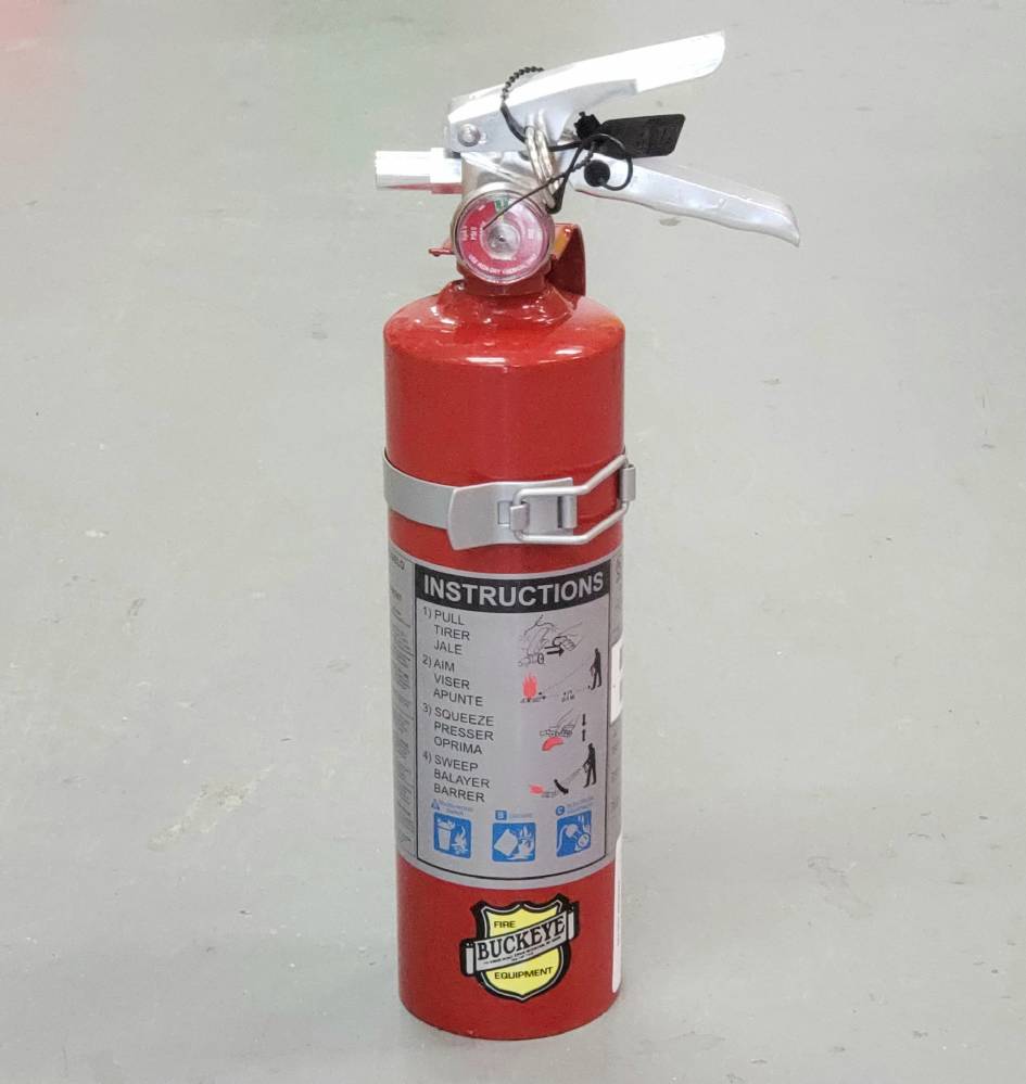 2.5 lbs Abc Fire Extinguisher w/an inspection tag, Fire Safety, 700000 ...