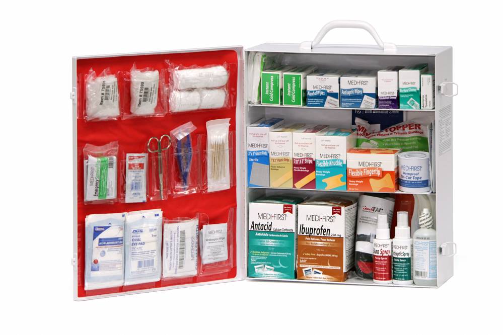 ANSI Z308.1-2021 Class B First Aid Cabinet - 3 Shelf, First Aid Kits ...