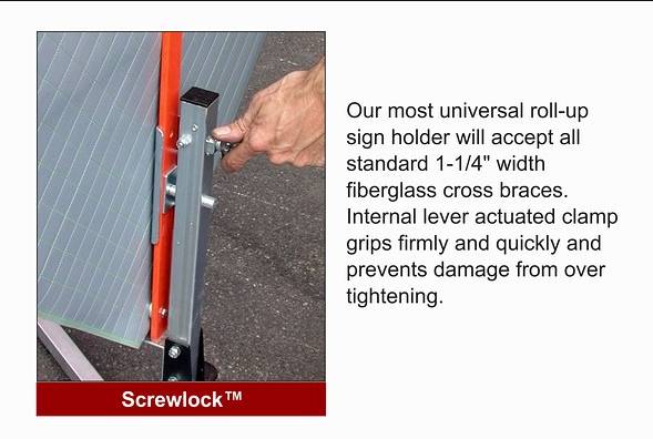 SPRINGLESS STEEL ROLL-UP SIGN STAND, Roll-up Signs and stands, 985308 ...