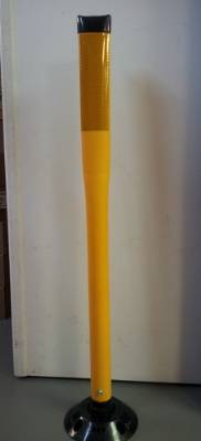 42" Delineator Yellow Post W/plastic Black Base, Traffic Delineators ...