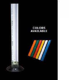 48" Delineator Flexstake Yellow Post W/plastic Black Base, Traffic ...