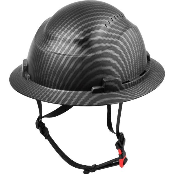Type 2 Class C Vented Full Brim Safety Helmet Hard Hat w/ Chin Strap ...
